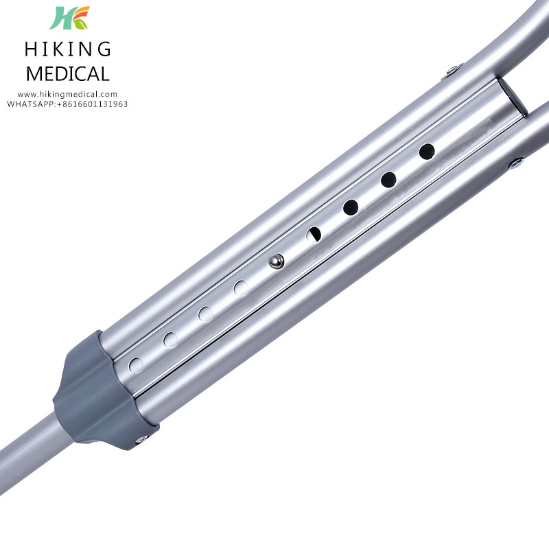 Comfortable Adjustable Aluminum Alloy Underarm Crutches Axillary ...